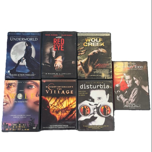 Other | Dvd Collection Lot Of 7 Thriller Horror Assorted Dvds Movies ...